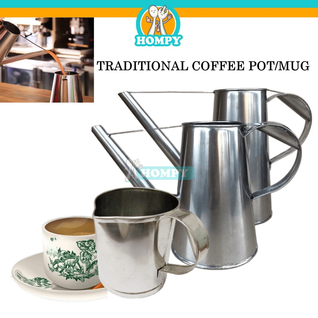 Traditional Teko Kopi Brewing Teh/Coffee Pot/Thai Tea pot/Coffee Mug ...