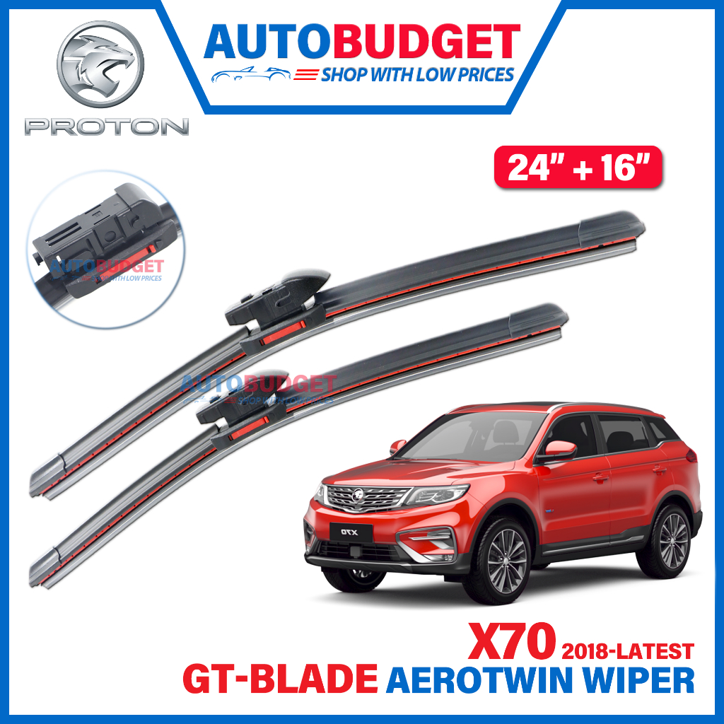 PROTON X70 2018-Present GT-Blade Aero Twin Wiper GT-Blade RED Wiper X70 ...