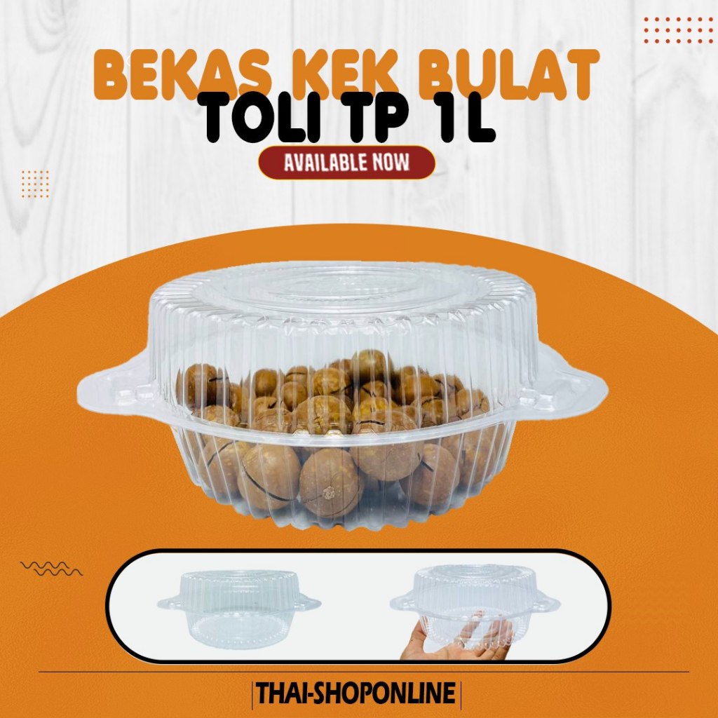 Bekas Plastik Bulat Cake GO35 TP 1L " Round Plastic Packaging ...