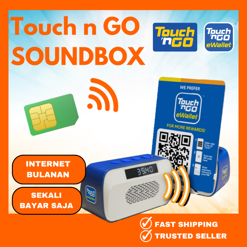 Touch 'n Go eWallet Soundbox ONEXOX Nano Sim Card for Touch n Go ...