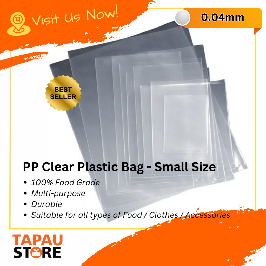 (2KG) PP Clear Plastic Bag - Small Size 0.04mm | Shopee Malaysia
