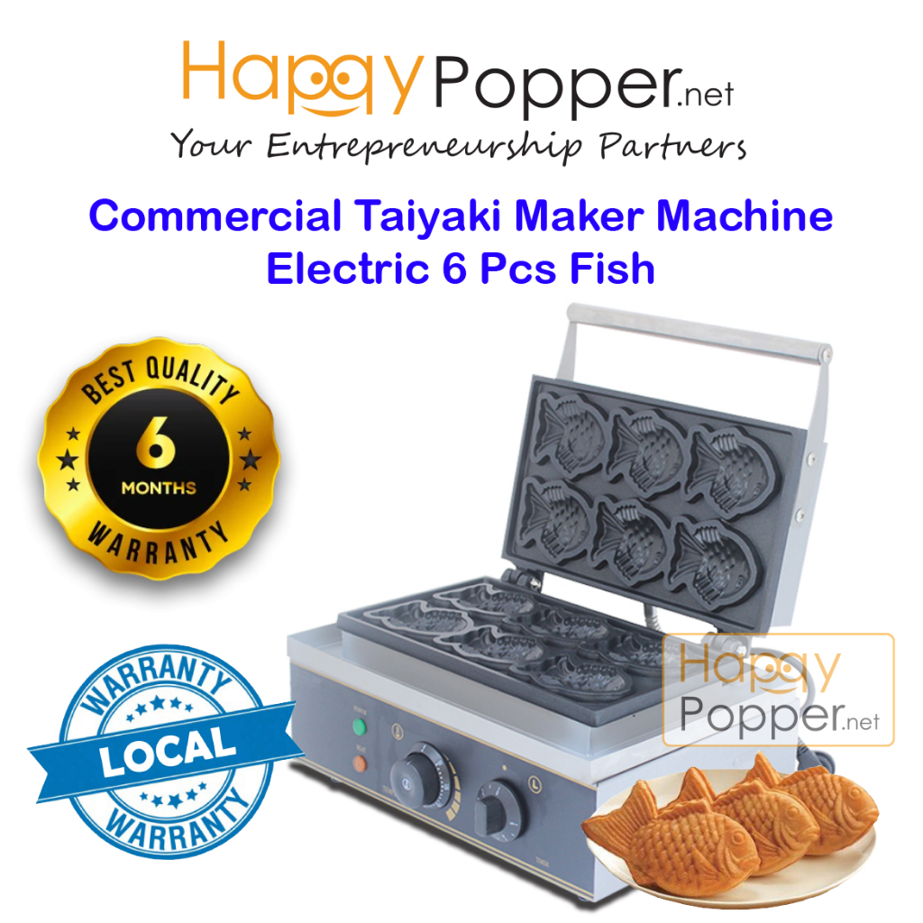 Happypopper Commercial Electric Taiyaki Fish Small Fish Shape Cake ...