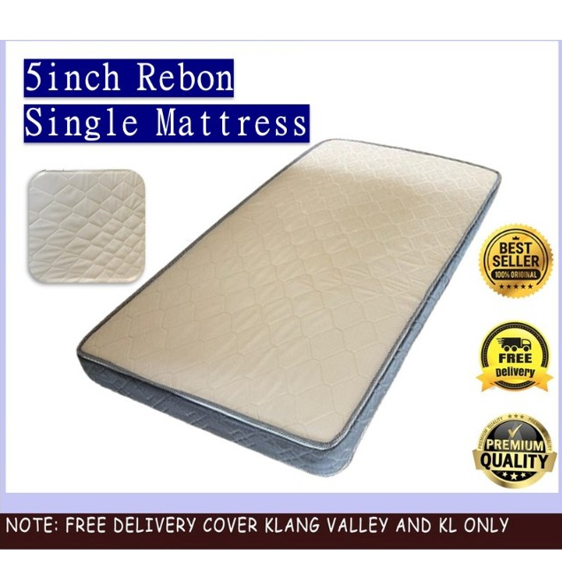 5 Inch Mattress | Rebond Mattress | Single Bed | Single Mattress |Tilam ...