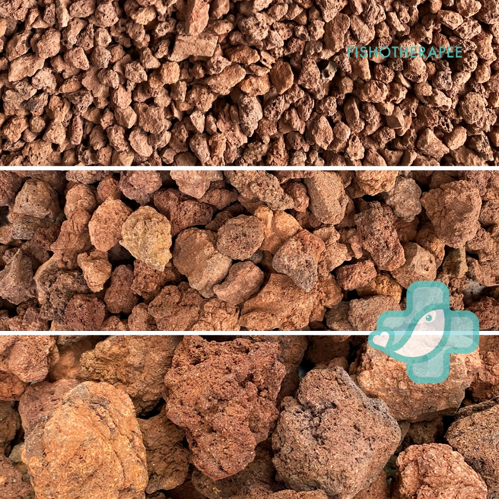 Red Volcanic Lava Stone 1kg Volcano Rock Fish Aquarium Filter Media ...