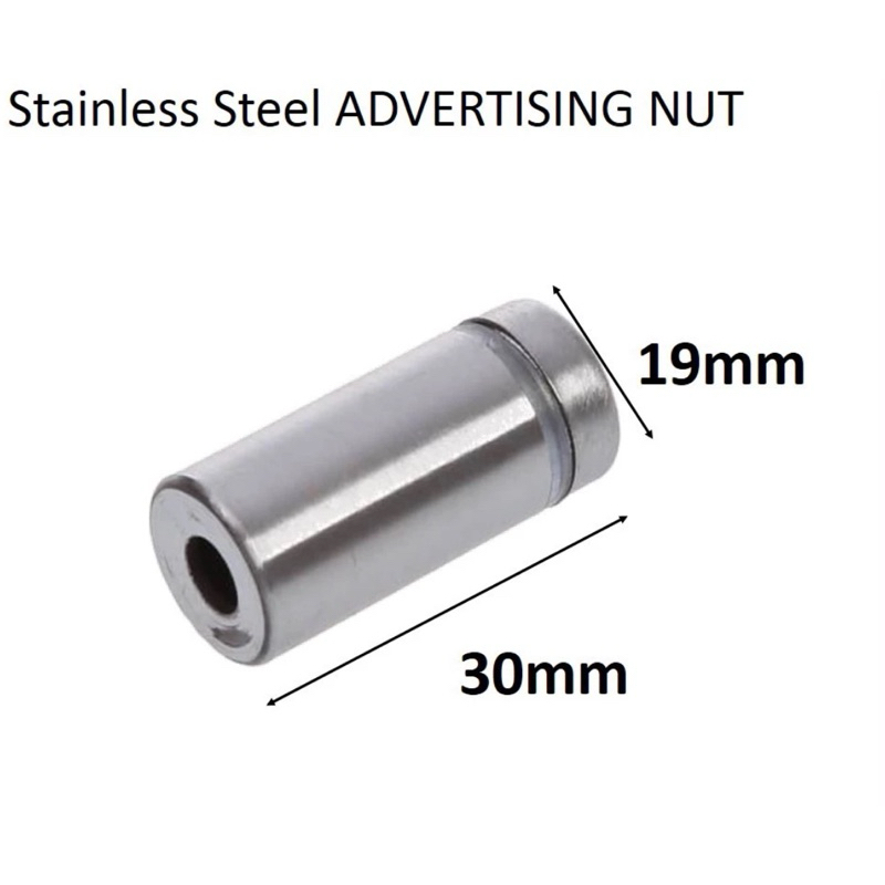 [SARAWAK] 19mm x 30mm Advertising Signboard Screw Holder Stainless ...