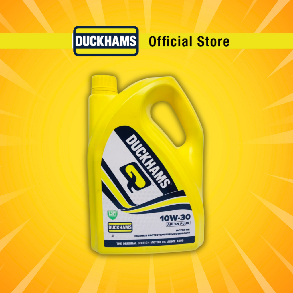 DUCKHAMS Q 10W-30 SN PLUS (4 LITERS) - MINERAL ENGINE OIL 10W30 4 ...
