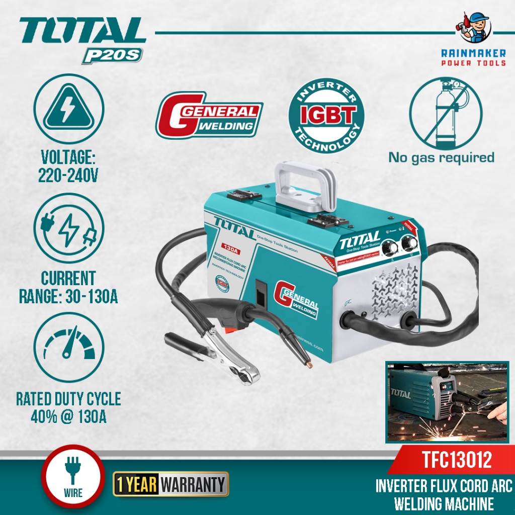 Total Inverter flux cord arc welding(FCAW) machine 30-130A - TFC13012 ...