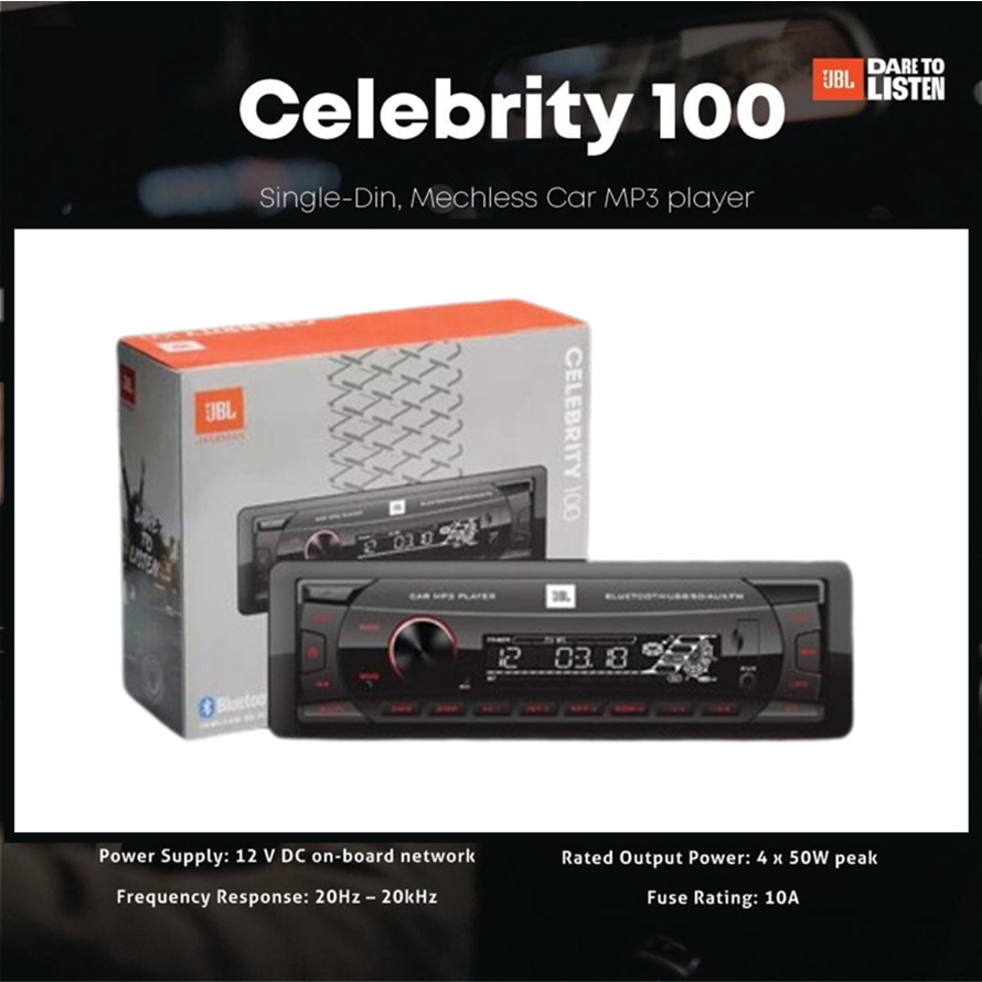 JBL celebrity 100 car mp3 player USB Bluetooth single din ( Original ...