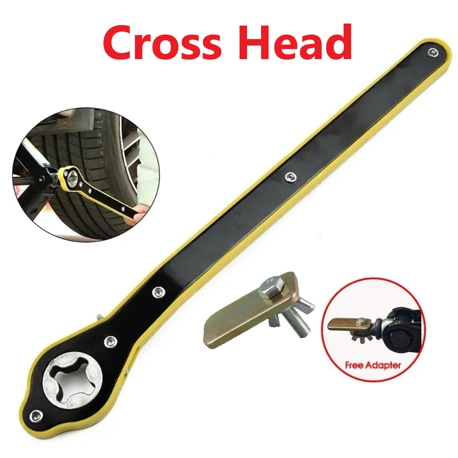 🔥Limited offer🔥 Car Scissor Jack Spanner Ratchet Wrench Tire Wheel ...