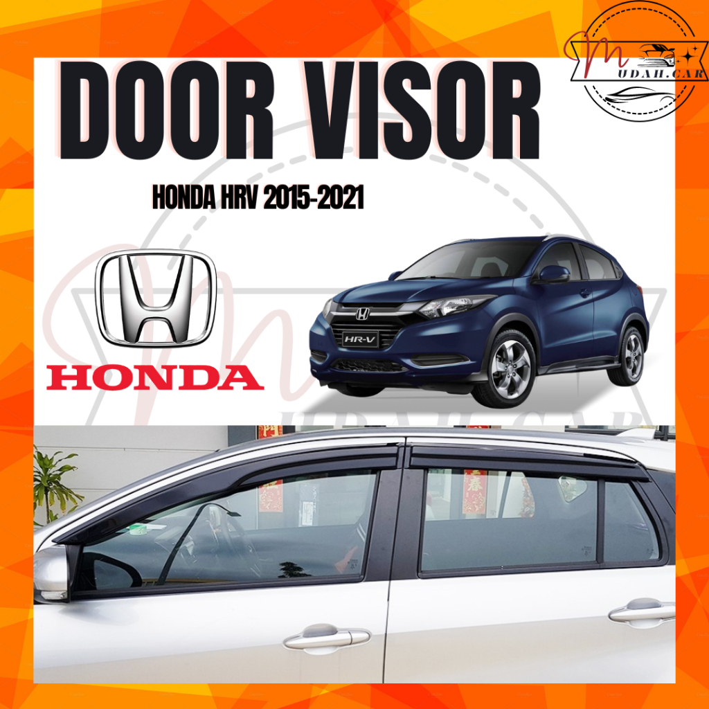 Honda HRV 2015-2021 Door Visor Mugen Air Press Window Wind Deflector ...
