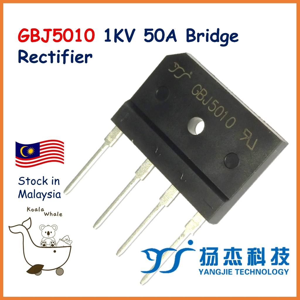 GBJ5010 GBJ 5010 Bridge Rectifier Penerus Jambatan 1000V 50A | Shopee Malaysia