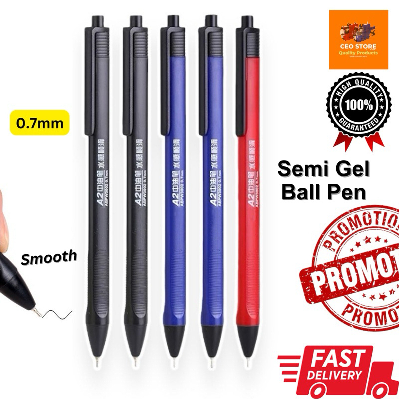 Semi Gel Pen Ball Point Pen Triangle Grip 0.7mm Pen Ball Pens Smooth ...