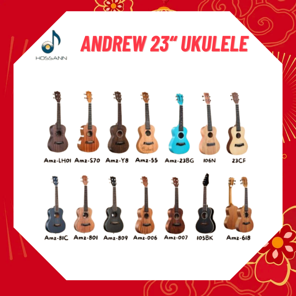 🔥 Andrew 23“ Ukulele 乌克丽丽 🔥 Different Models | Shopee Malaysia