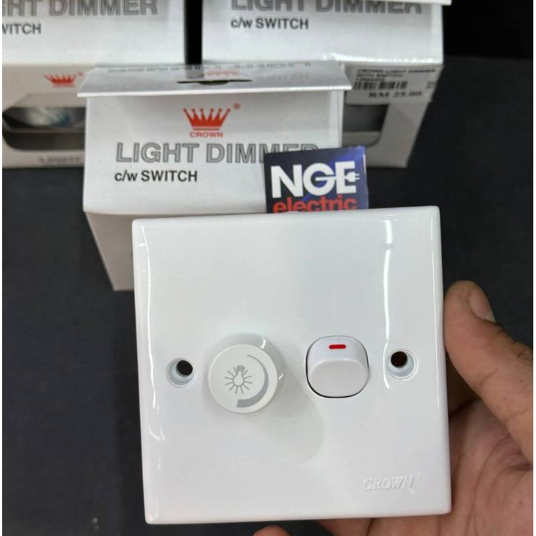 SWITCH| Suis Dimmer Lampu 240V – Kawalan Kecerahan | Wall Light Dimmer ...