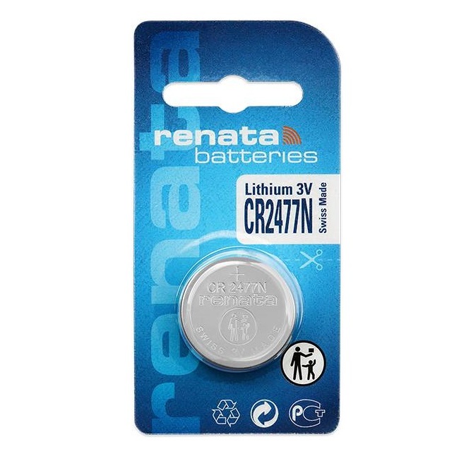【READY STOCK】Renata CR2477N 3v Litium Coin Cell Battery ( 1 unit ...