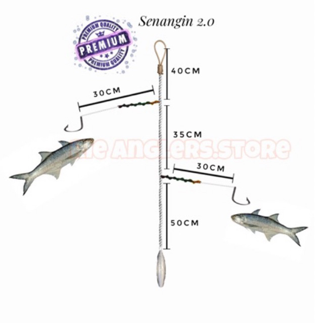 PERAMBUT SENANGIN 2 MATA 40LB 2.0 (MATA KAIL BOLEH TUKAR2) | Shopee ...