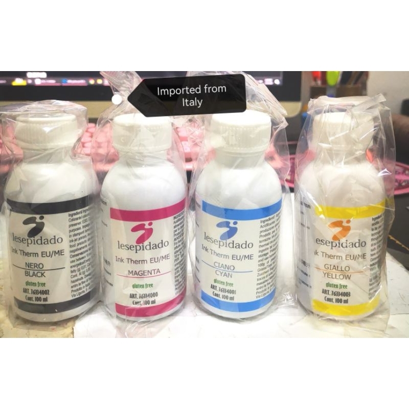 100ML Universal Edible Ink Imported from Italy For Epson Canon Desktop Inkjet Printer Cake Icing ...