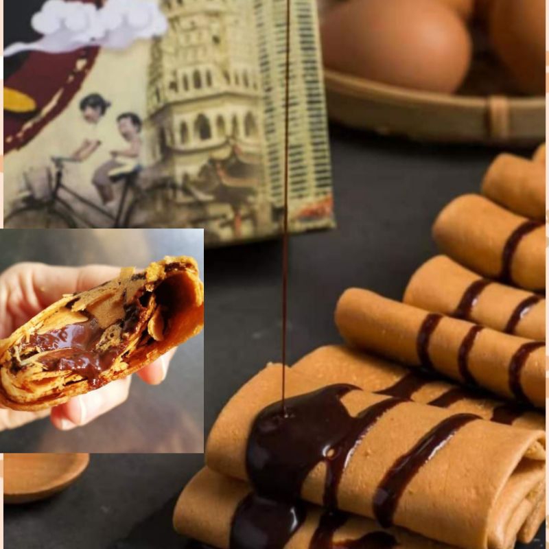 Penang Jia Zhen Homemade Black Sesame Chocolate Peanut Butter Jam Egg Roll Biscuit 槟城佳珍手工黑芝麻榴莲 ...