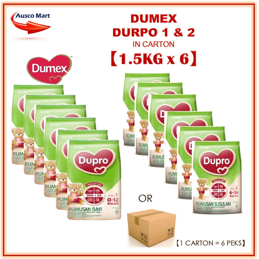 DUPRO 1 & 2 1.5KG IN CARTON【6 PEKS】 | Shopee Malaysia
