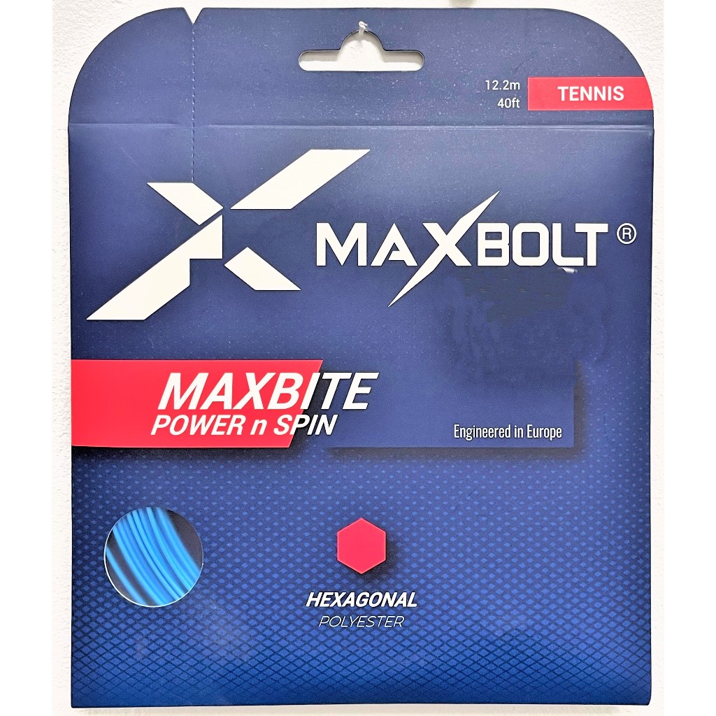 Tali Tenis MAXBOLT Hexagonal Tennis String - Maxbite – Power & Spin ...