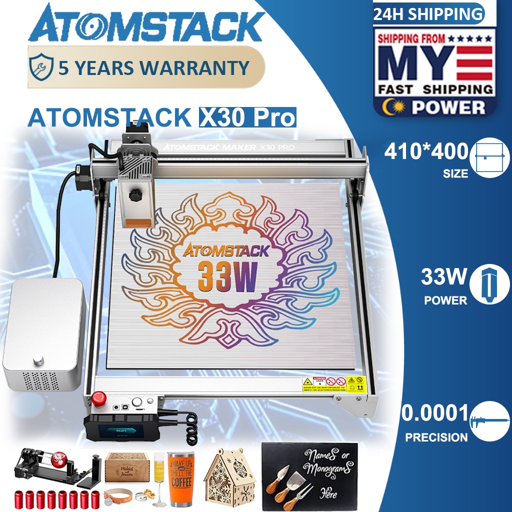 ATOMSTACK X30 Pro Laser Engraver 33W Cutting&Engraving Wood/Metal ...