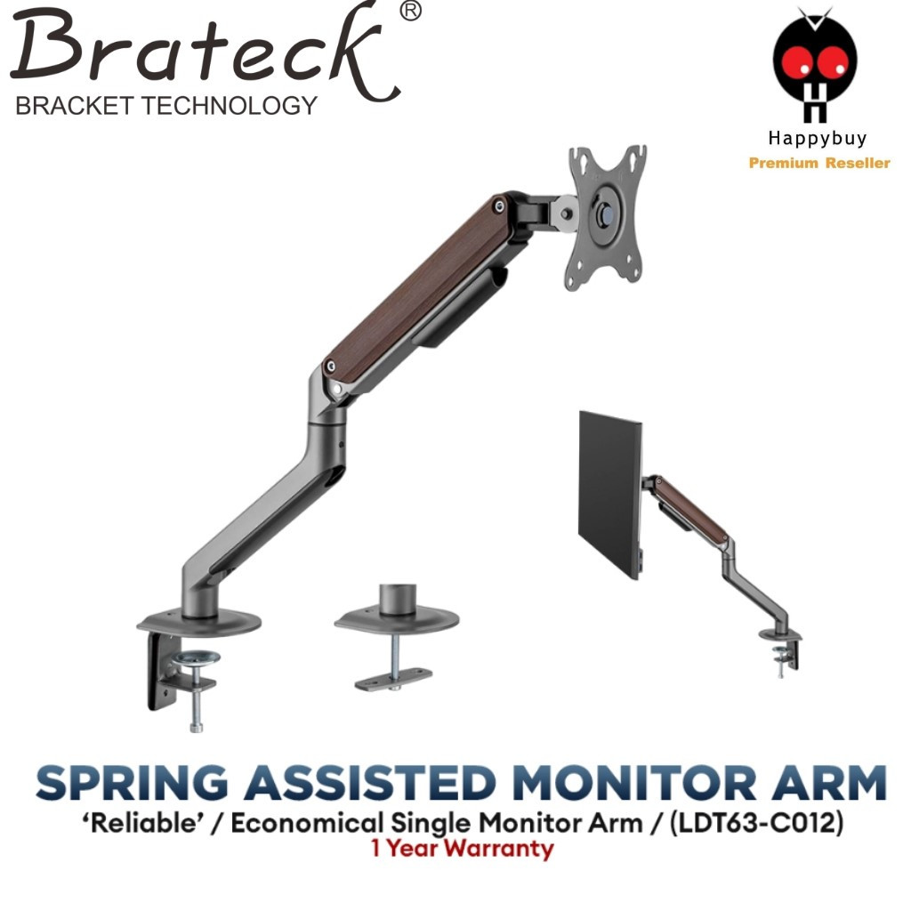 Brateck Bracket 17"-32" Single Economical / Gaming Spring Assisted ...