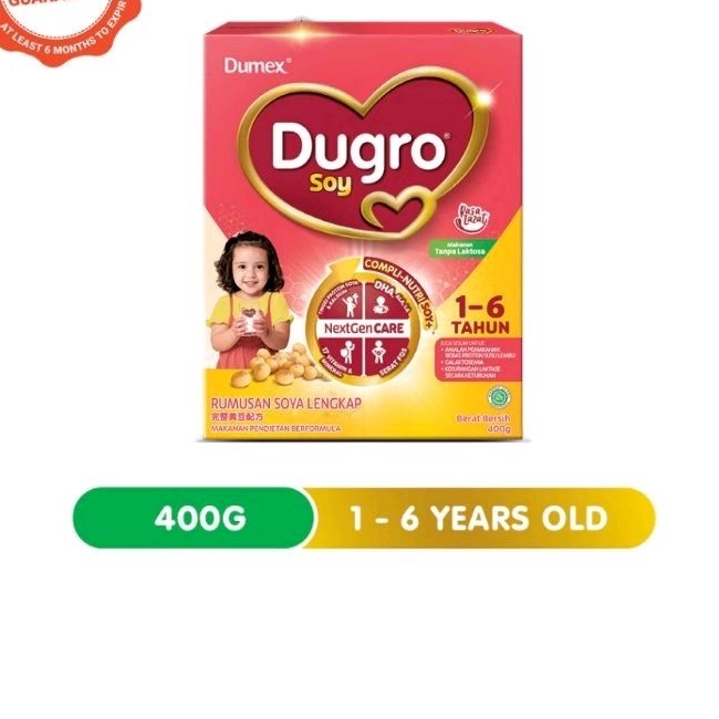 dumex dugro soy tailored nutrition milk formula 1-6 years 400gr ...