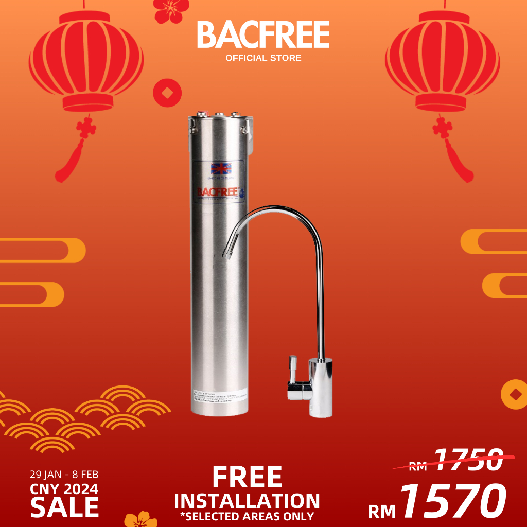 BACFREE Stainless Steel 304 Undersink Mounting Design Water Filter ...