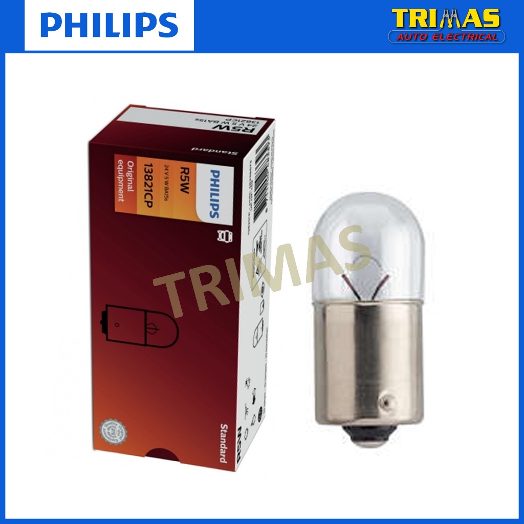 13821CP Original Philips Standard Parking Interior Globe R5W 24V 5W ...