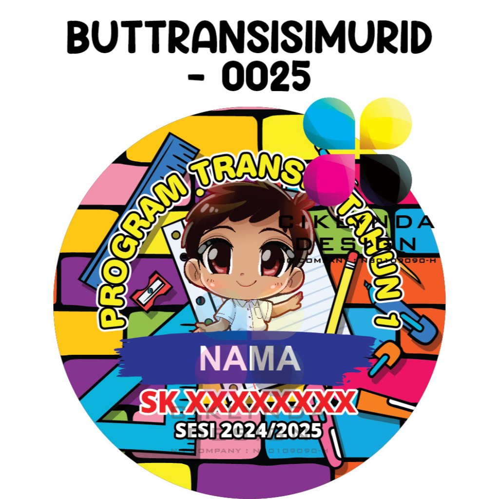BUTTON BADGE SAFETY PIN - PROGRAM TRANSISI (MURID) | Shopee Malaysia
