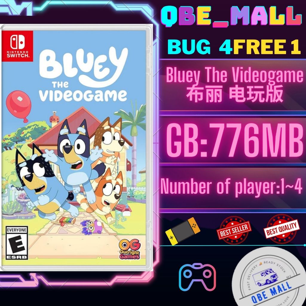 Bluey The Videogame 布丽 电玩版 布鲁伊 电子游戏 (Nintendo switch) DigitalDownload ...