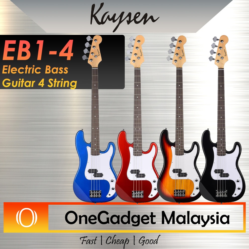 Kaysen K-EB1-4 Electric Bass Guitar 4 String Package (Bass Gitar ...