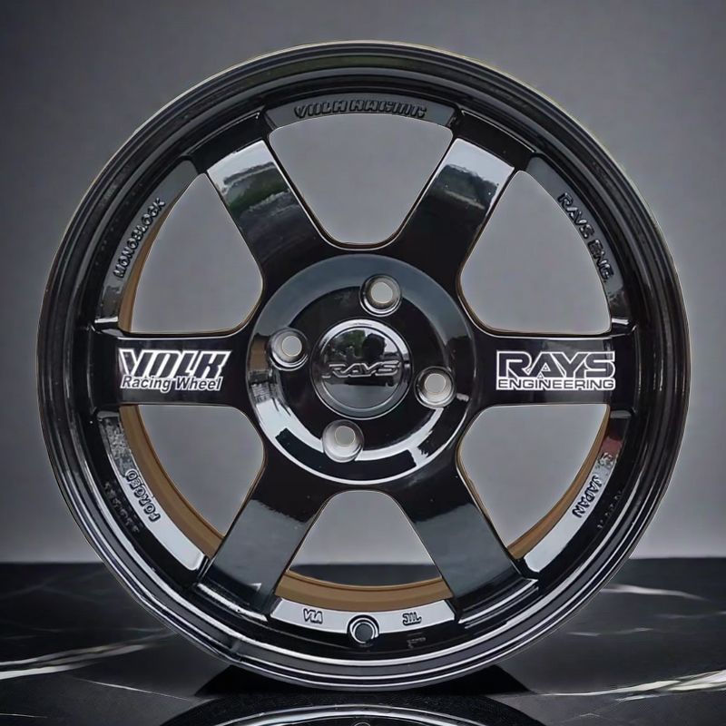 NEW SPORT RIM 15” RAYS TE37 15Inch 4,5H100/114(1set 4pcs)Proton Wira ...