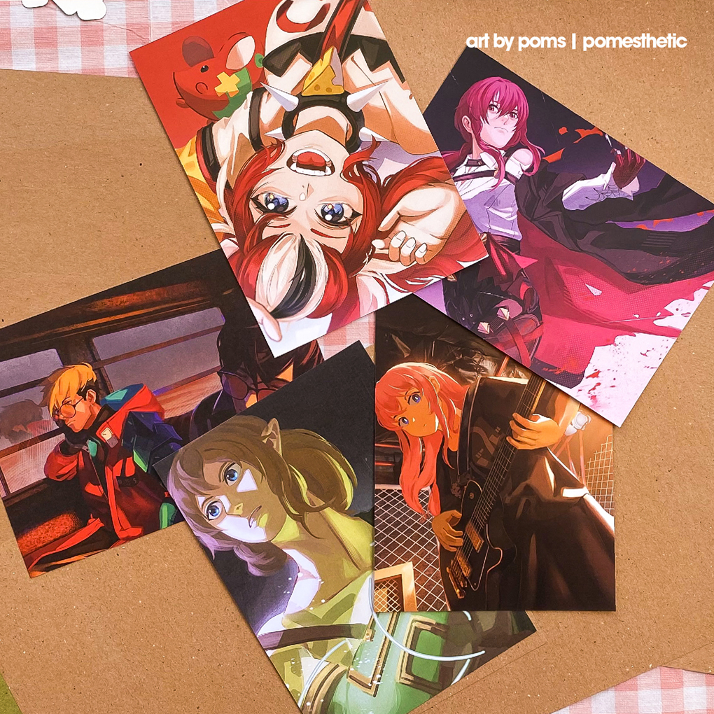 Assorted A5 Fanart Artprints (Trigun, Zelda Tears of the Kingdom ...