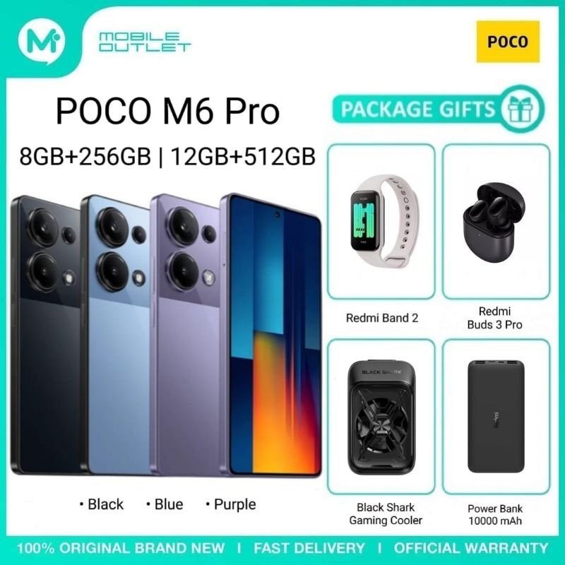 POCO M6 Pro (8GB+256GB & 12GB+512GB) 67 Turbo Charge , 120 Refresh Rate ...