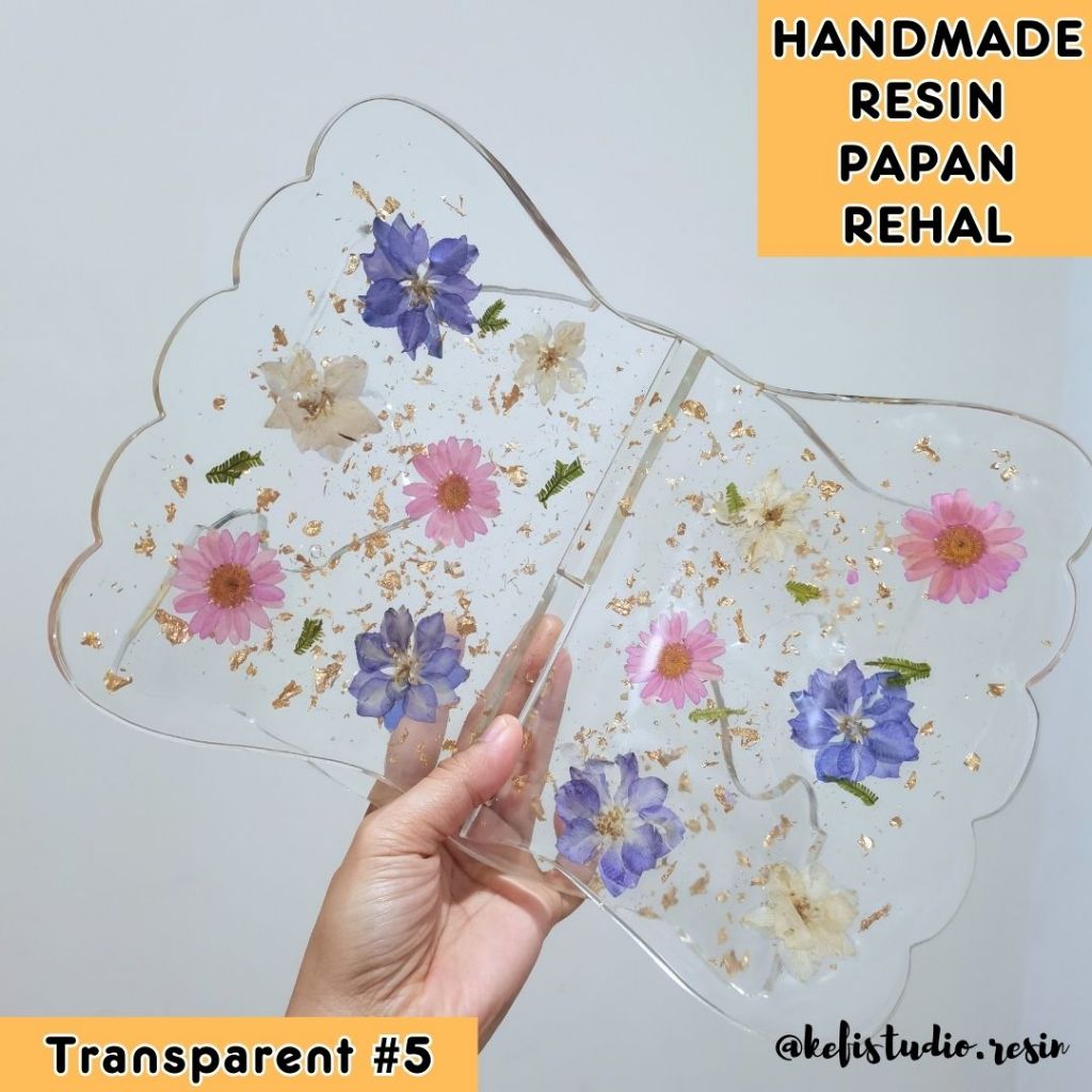 Transparent Design #5 Papan Rehal Resin Handmade | Transparent Rehal ...
