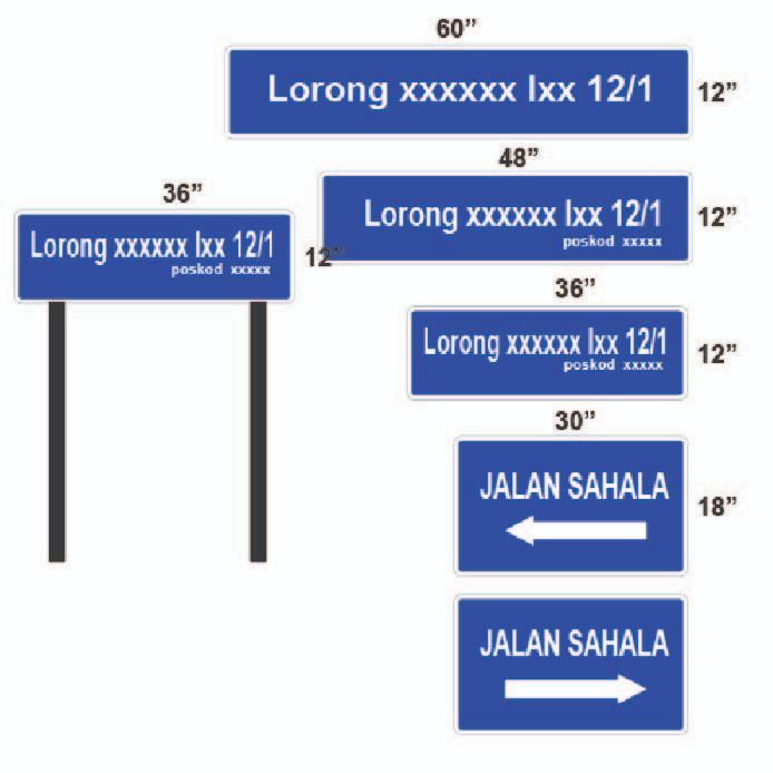 Lorong sign , signboard jalan , signboard lorong, ceper jalan | Shopee ...