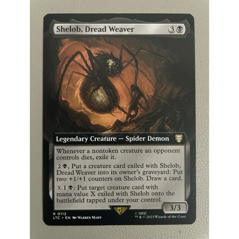 MTG:The Lord of the Rings (LTR) R0112 - Shelob, Dread Weaver (Extended ...