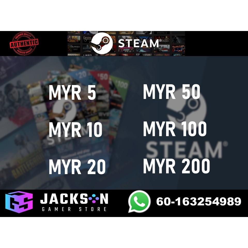 【Instant Stock】Steam Wallet Codes Malaysia | MYR Code | Safe and Original | Ready Stock | MYR 50 ...