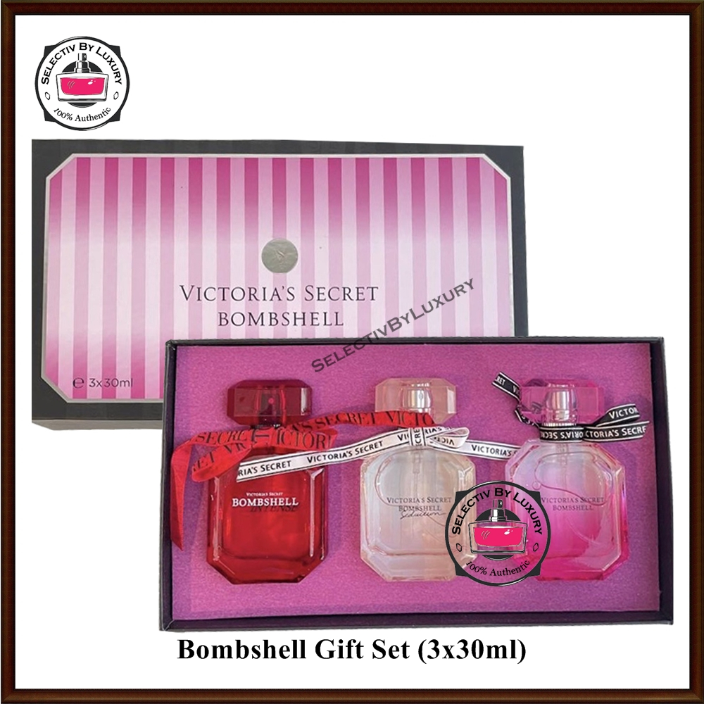 🔖💯 Victoria's Secret Bombshell EDP 3in1 Gift Set 3x30ml | Shopee Malaysia