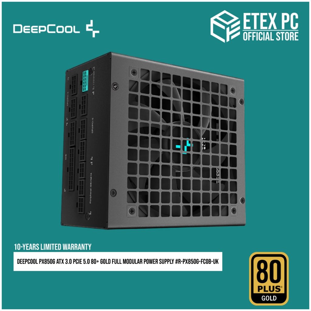 Deepcool PX850G ATX3.0 PCIe5.0 80+ Gold Full Modular Power Supply # R-PX850G-FC0B-UK | Shopee ...
