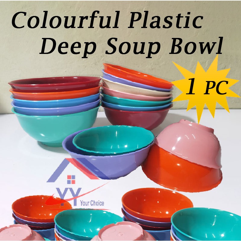 Colourful Plastic Deep Soup Bowl/Melamine Soup Bowl/G-ware Plastic Bowl ...