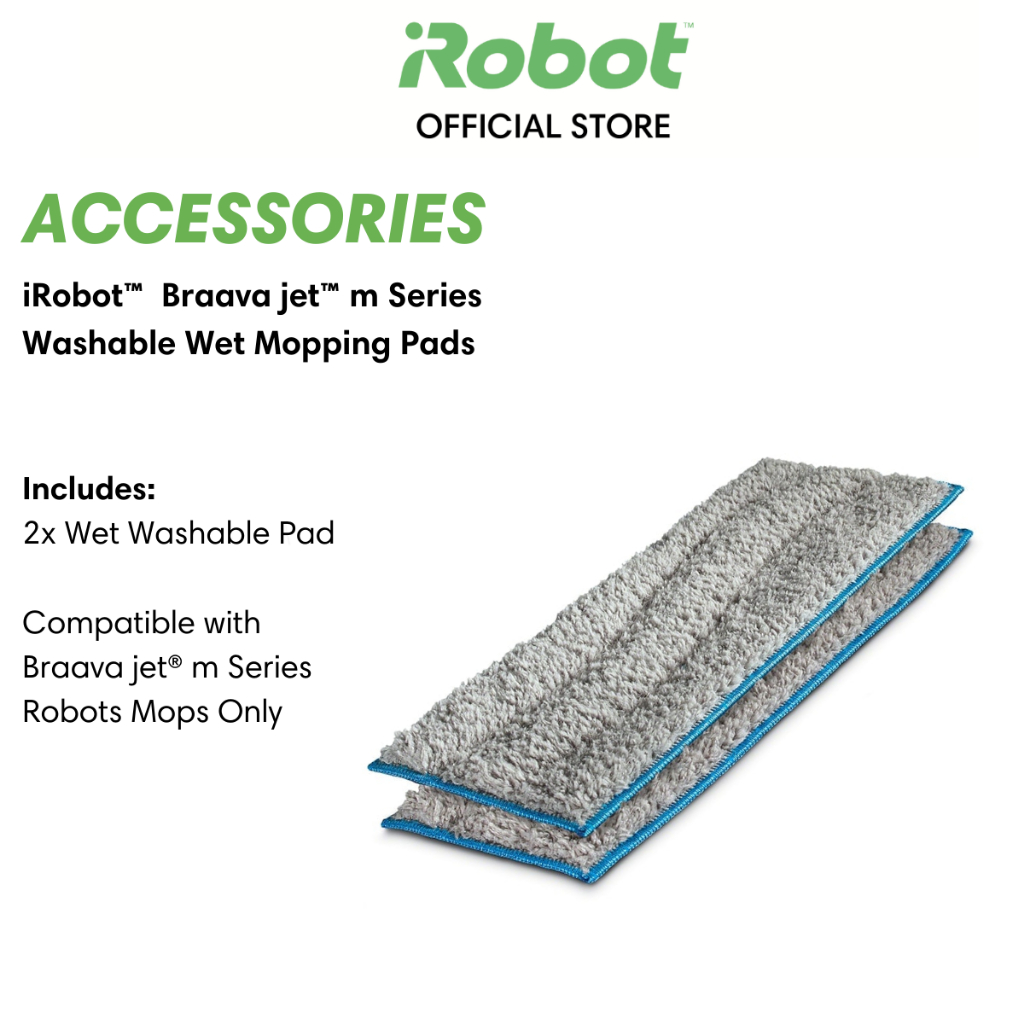 iRobot™ Braava jet™ m Series Washable Wet Mopping Pads (2 Packs ...