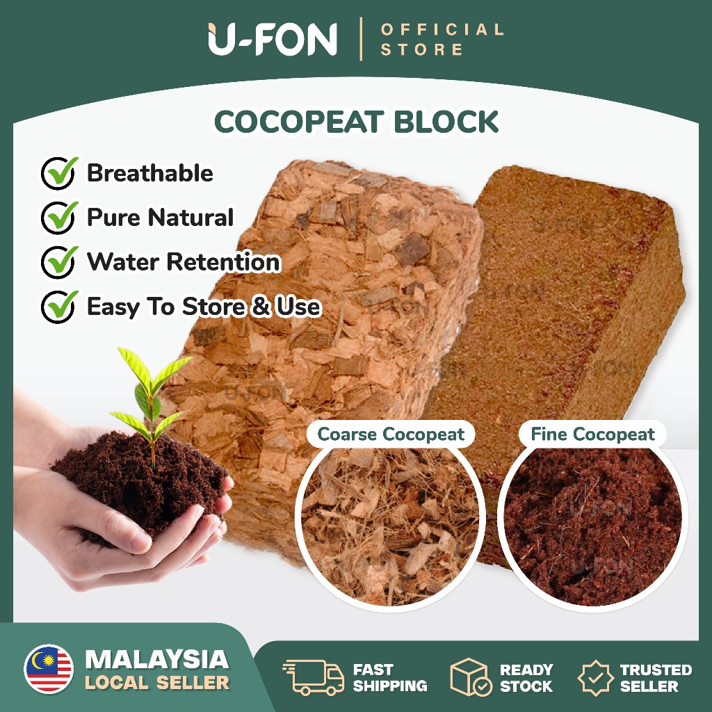 Cocopeat Block Coco Husk Chip Block Brick Coco Peat Coconut Gardening ...
