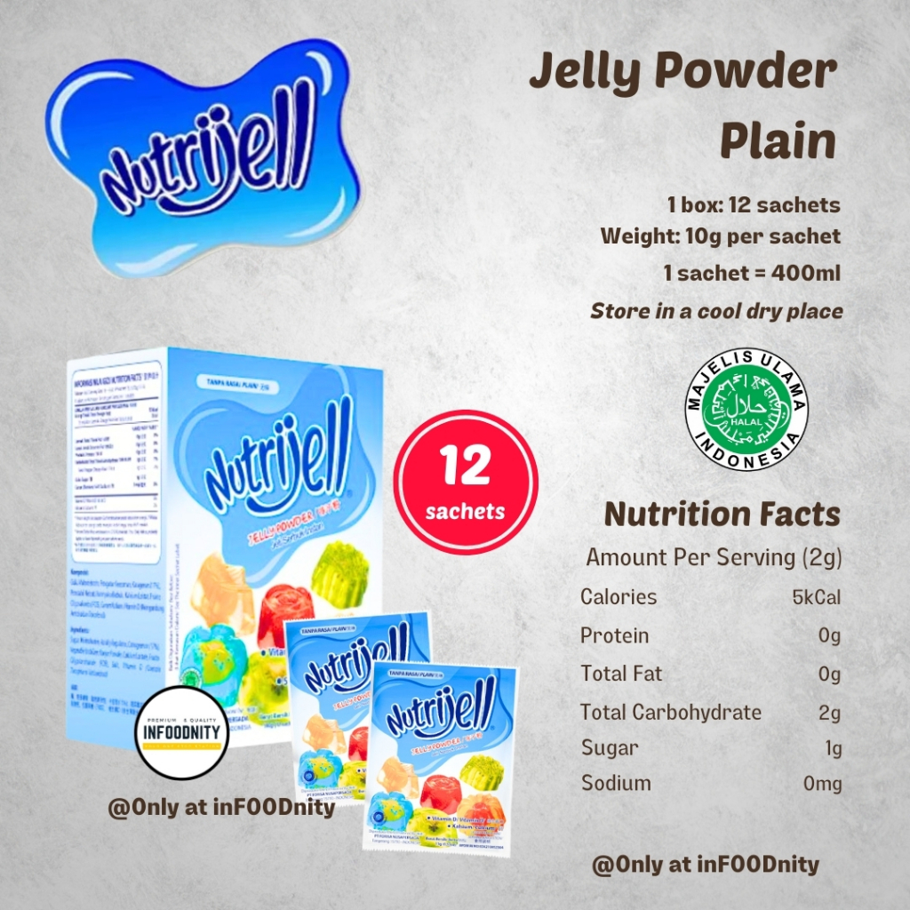 NUTRIJELL Jelly Powder Mix Nutrijell Agar Agar Nutrijell Mix Nutrijelly ...