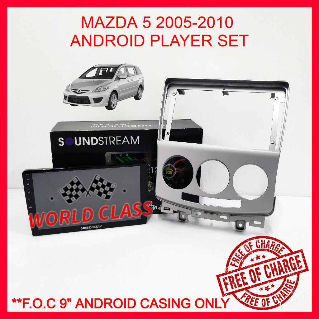 MAZDA 5 (2005-2010) SOUNDSTREAM 9" ANDROID IPS PLAYER FULL HD SCREEN ...