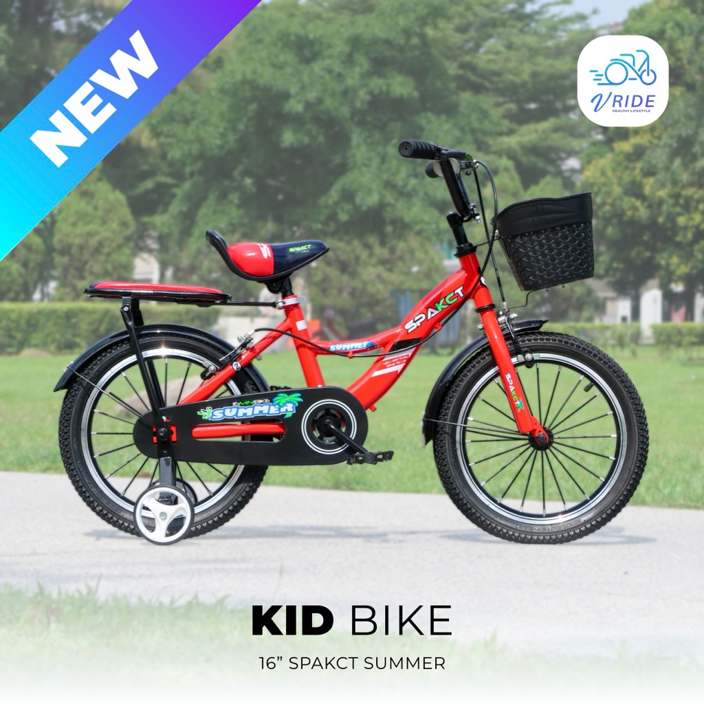 [READY STOCK] SPAKCT SUMMER KID BIKE 16" INCH WHEEL/RED COLOUR | Vride ...