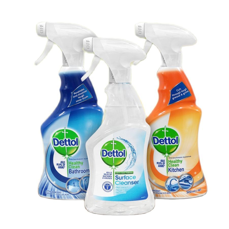 DETTOL Triggers Surface Cleaner Kitchen Cleaner Bathroom Cleaner 500ML ...