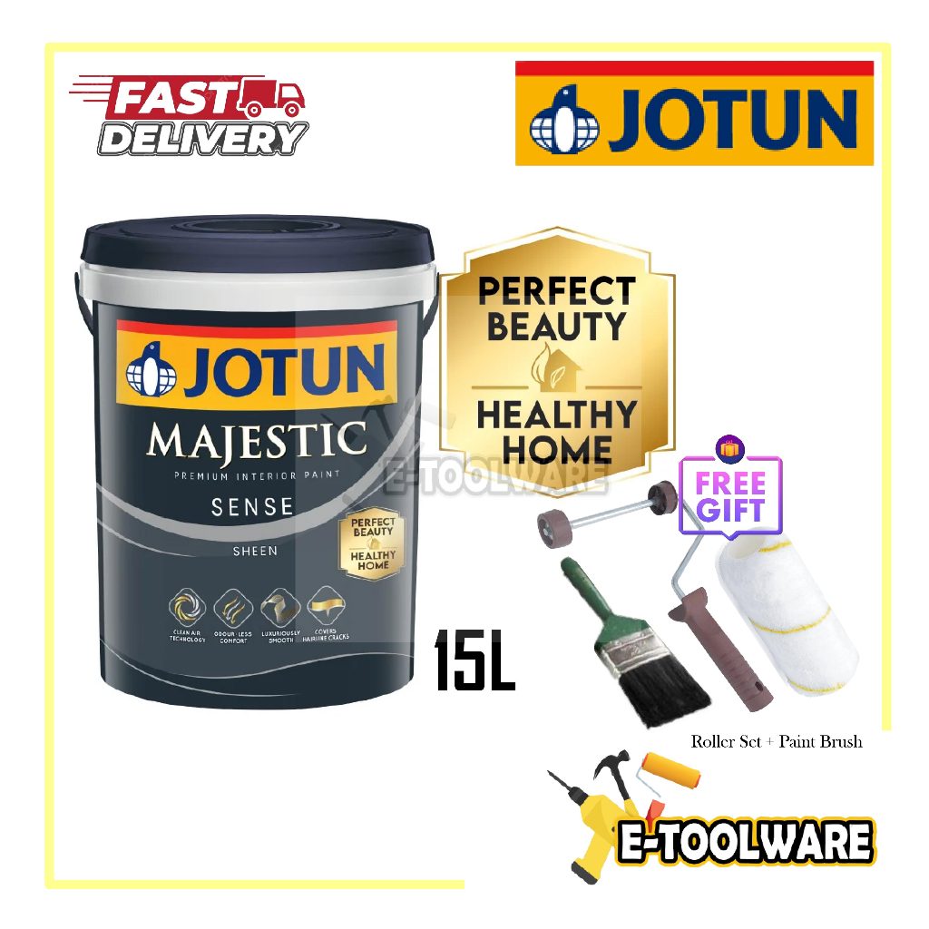 15L Jotun Majestic Sense Interior Paint Sheen Semi Gloss | Shopee Malaysia