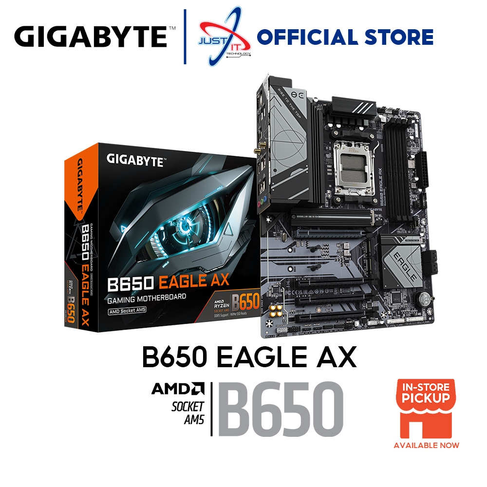 GIGABYTE B650 EAGLE AX DDR5 / D5 AM5 GAMING MOTHERBOARD COMBO RYZEN 5 ...